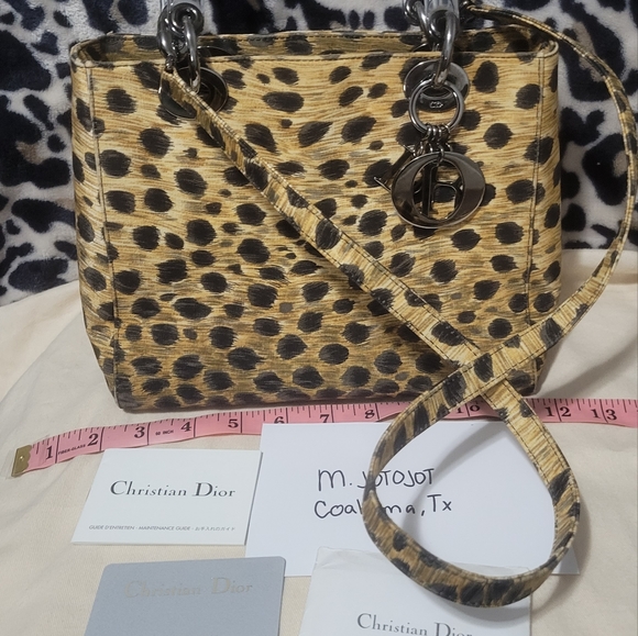 Dior | Bags | Lady Dior Leopard Print Vintage | Poshmark